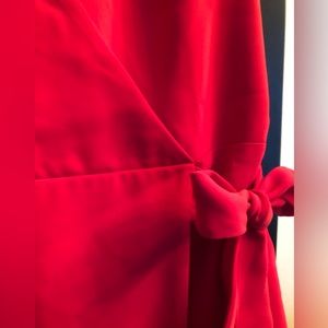 LOFT | Dresses | Nwt Loft Red Wrap Sheath Dress 6p | Poshmark